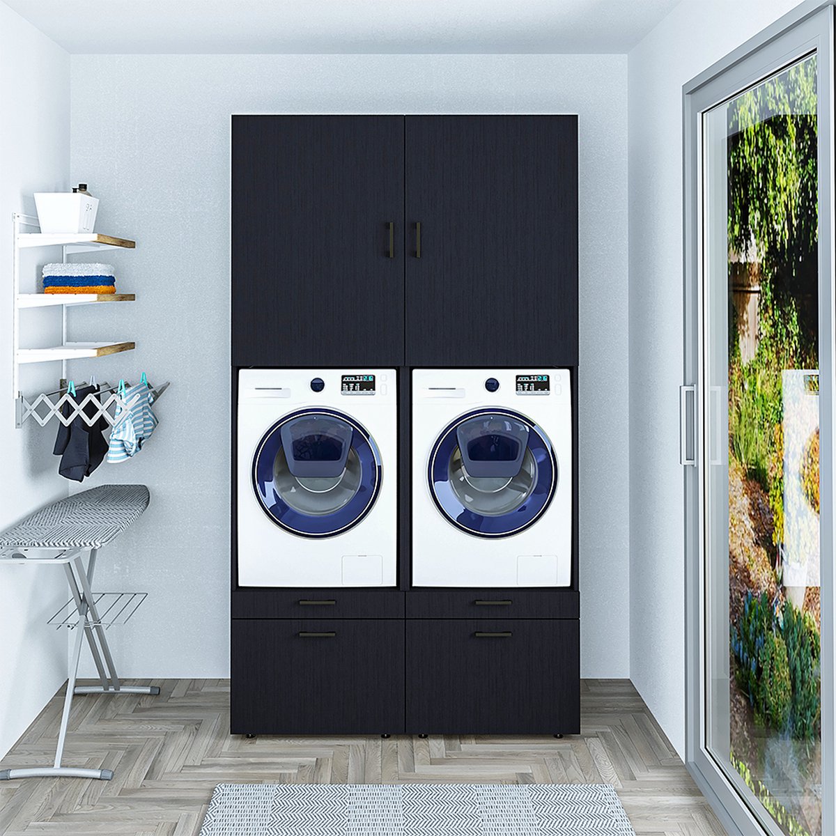 MultiWash Duo Extra - Wasmachine & Wasdroger kast - Met Uittrekbare ...