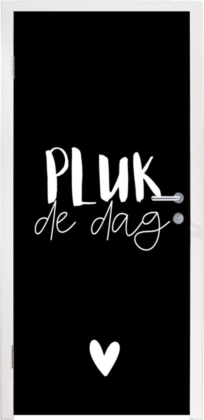 Deursticker Pluk de dag - Quotes - Spreuken - Carpe diem - 85x215 cm ...