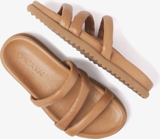 VIA VAI Candy Pop Slippers - Bruin - Maat 36 | bol