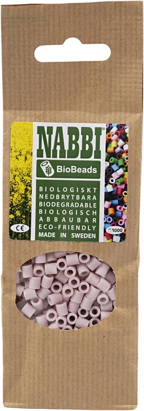 BioBeads van NABBI, afm 5x5 mm, gatgrootte 2,5 mm, medium, lichtrood ...