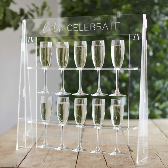 Ginger Ray - Ginger Ray - Let's Celebrate Acrylic Drink Stand - A Touch ...