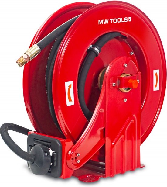 Haspel perslucht olie en water 15 m Ø 1/2 160 bar Gepoederlakt staal ...