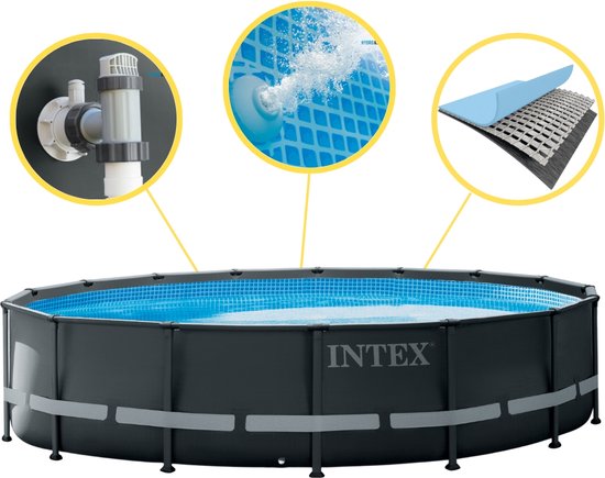 Piscine Intex Ultra XTR Frame - Piscine Hors Sol - 488x122 cm - Avec ...