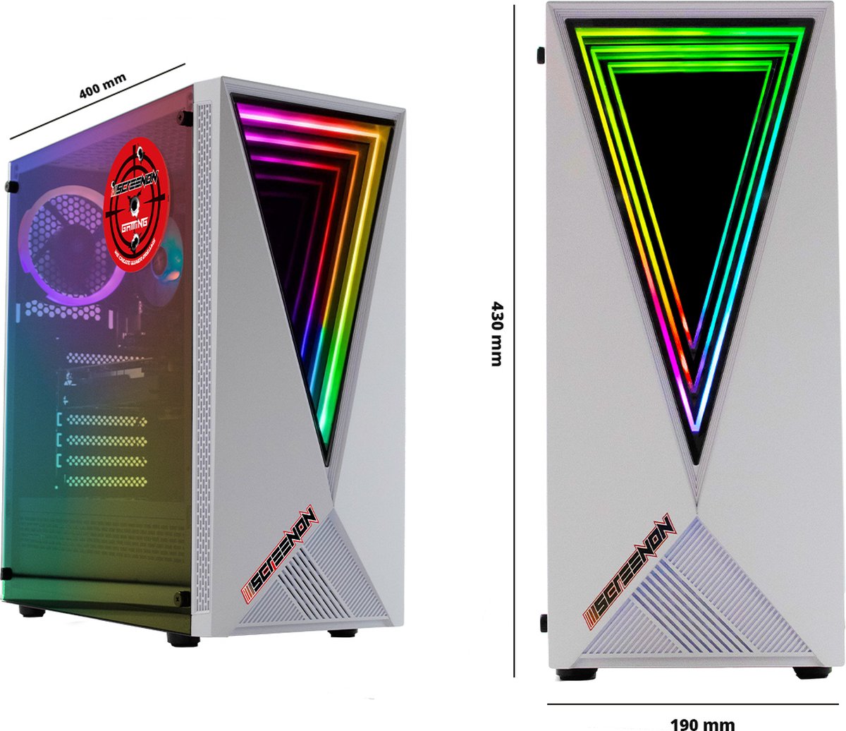 ScreenON - Game Computer / Gaming PC - Ryzen 3 - 500GB M.2 SSD - 16GB ...