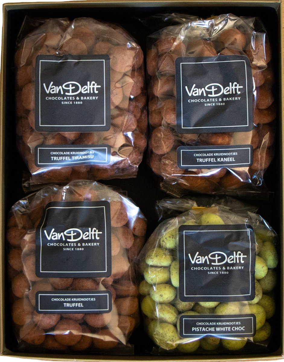Van Delft - Giftbox 4-Pack Truffel - Kruidnoten Cadeau ...