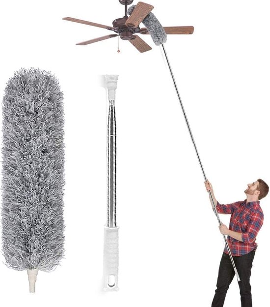 Plumeau extensible avec tige télescopique en acier inoxydable ...