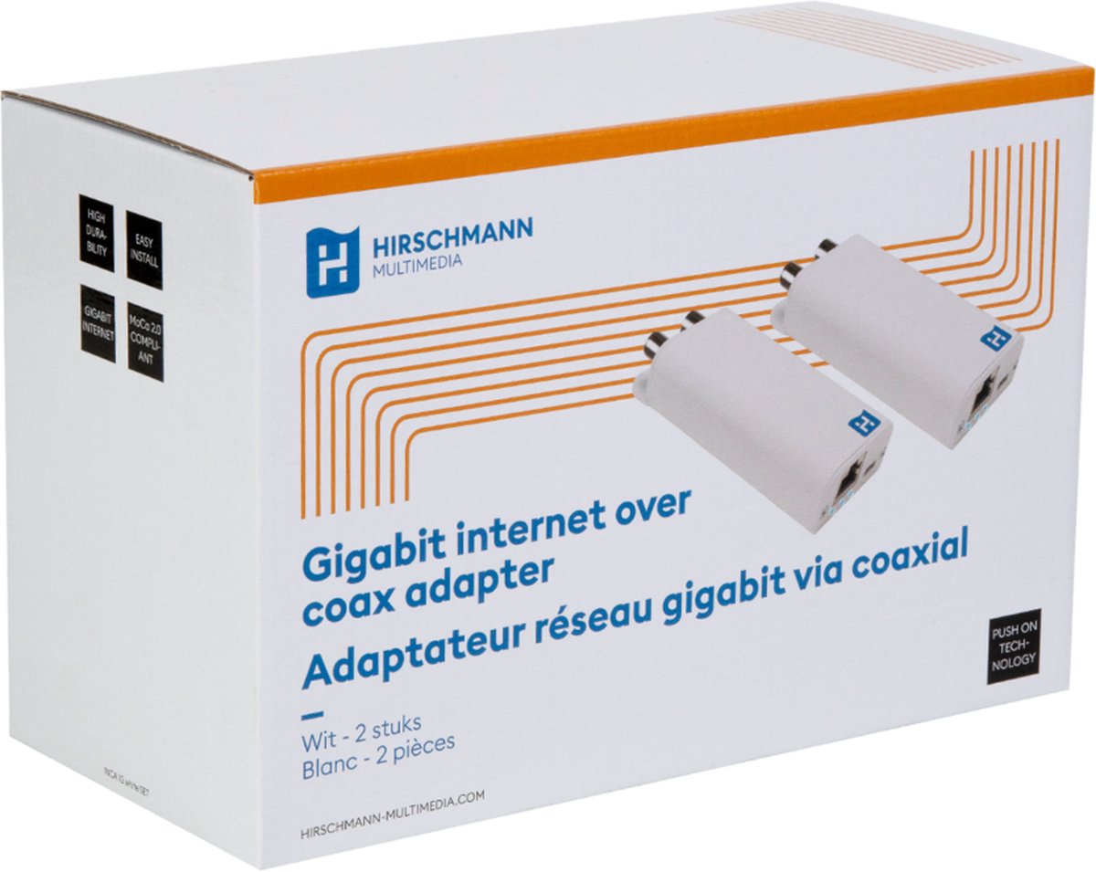 multimedia (internet) over coax adapter set van 2 stuks | bol.com