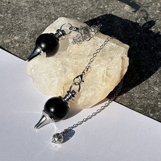 Wellness-House | Pendelketting Bol Obsidiaan | Pendel | Edelsteen ...