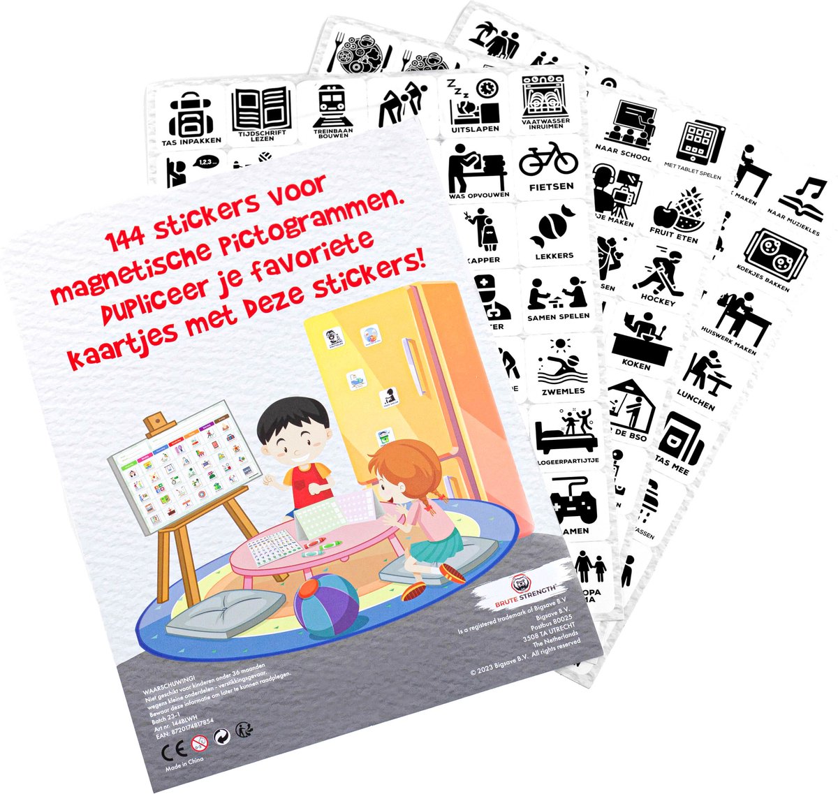 Extra stickers voor Magnetische pictogrammen voor weekplanner planbord ...