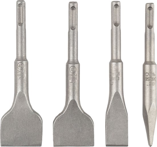 Parkside Korte Beitelset SDS plus - 4 delig - Geschikt voor ...