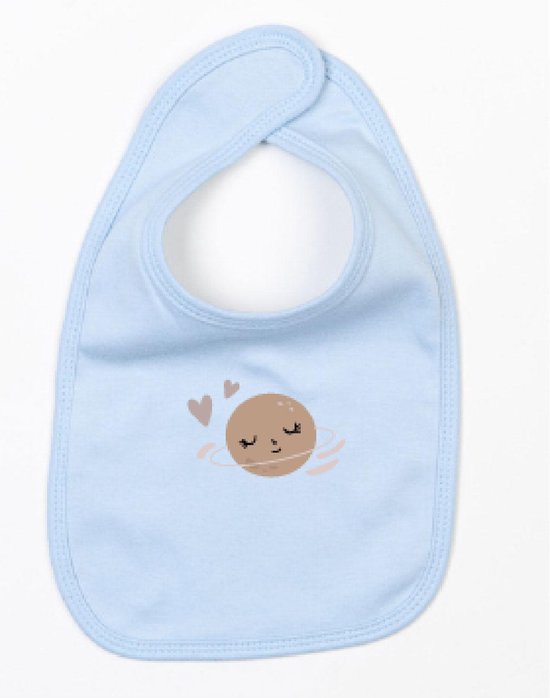 Slabbertje Love You To The Moon-Licht Blauw-One Size | bol