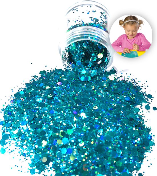 GlittersXL - Knutsel Chunky Glitters (Blauw) [Volume 8g - Knutselpakket ...
