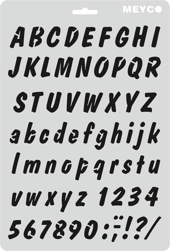 Sjabloon Alfabet Handschrift A4 | bol