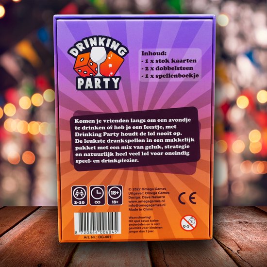 Drinking Party - Partyspel - Gezelschapsspel - Spellen voor volwassenen ...