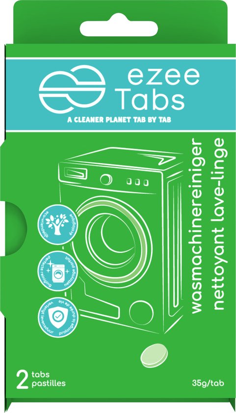 EzeeTabs Wasmachine Reiniger - 2-Pack - Cleaning Tabs - Ecologisch ...