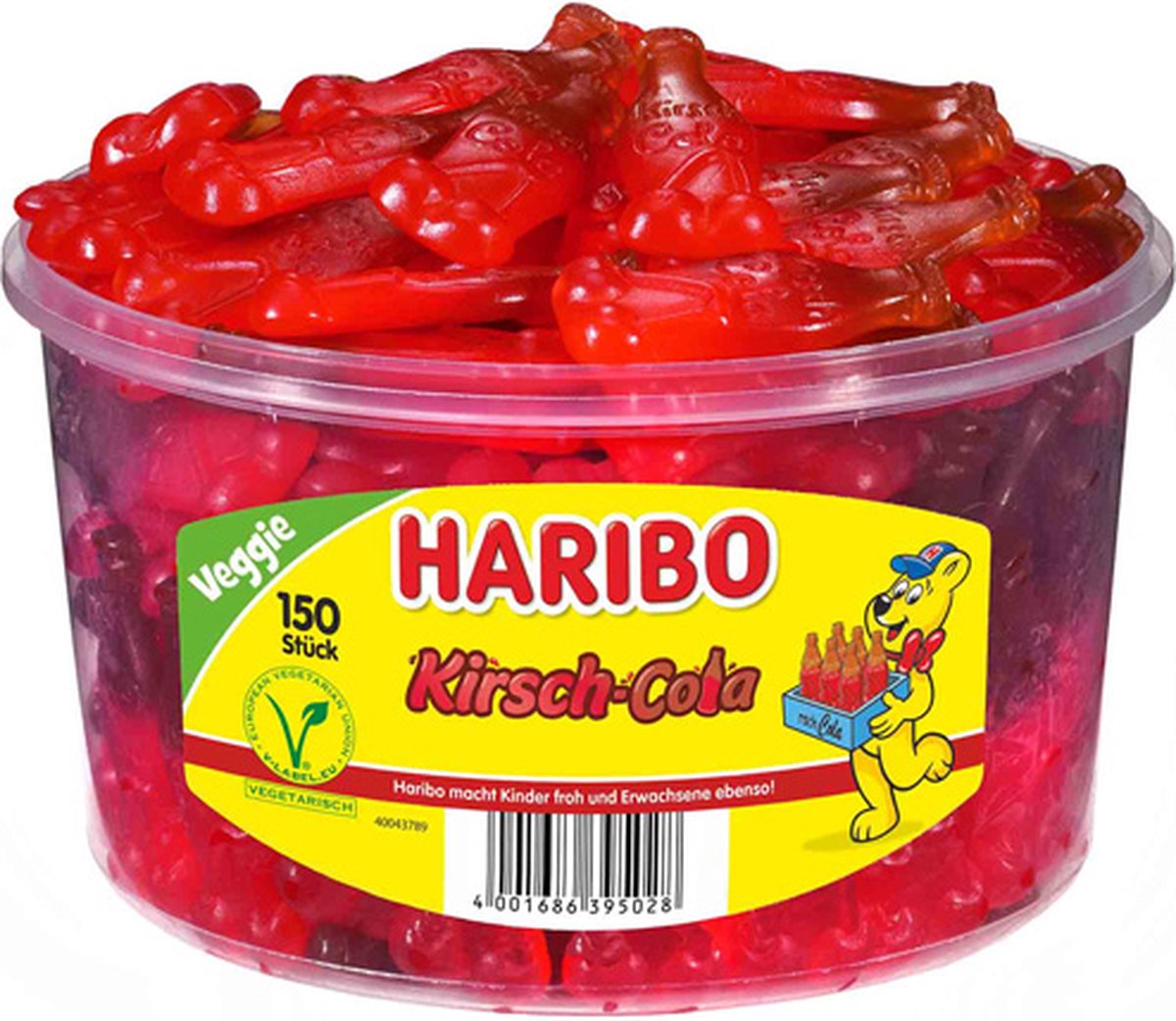 Haribo Kers-Cola snoep - 150 stuks - 1350g | bol.com