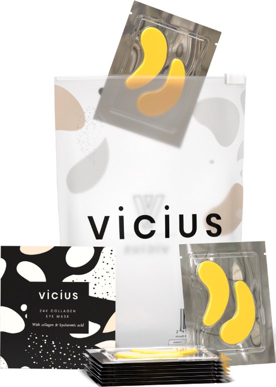 Vicius® - 24K Goud - Oogmasker / Eye pads met Collageen en Hydrogel ...