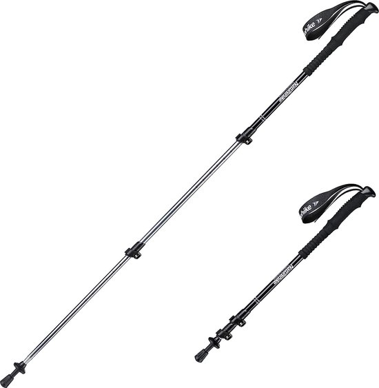 Ultralichte wandelstokken voor dames en heren, 62-135 cm, opvouwbaar ...