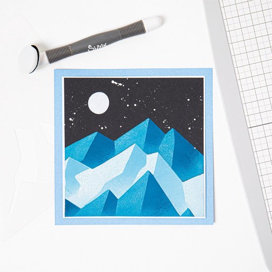 Sizzix Layered Stencils Mountain Scene by Josh Griffiths | bol