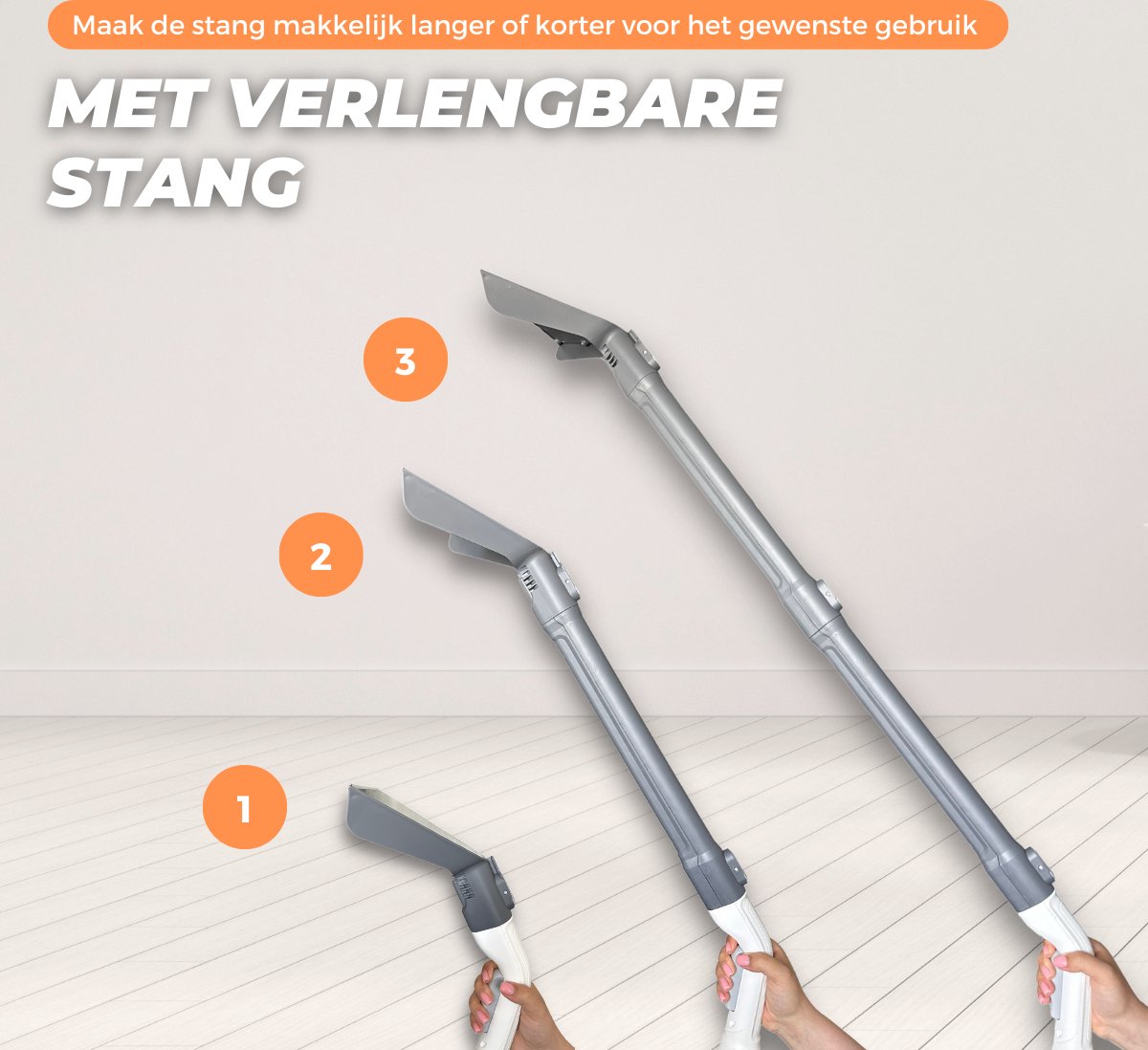 RYER Tapijtreiniger 2-1 Pro Vlekkenreiniger - Afneembare steel ...