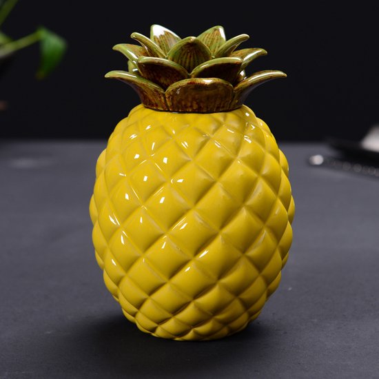 Keramische Urn - Uniek Ananas Design - 400 ml | bol