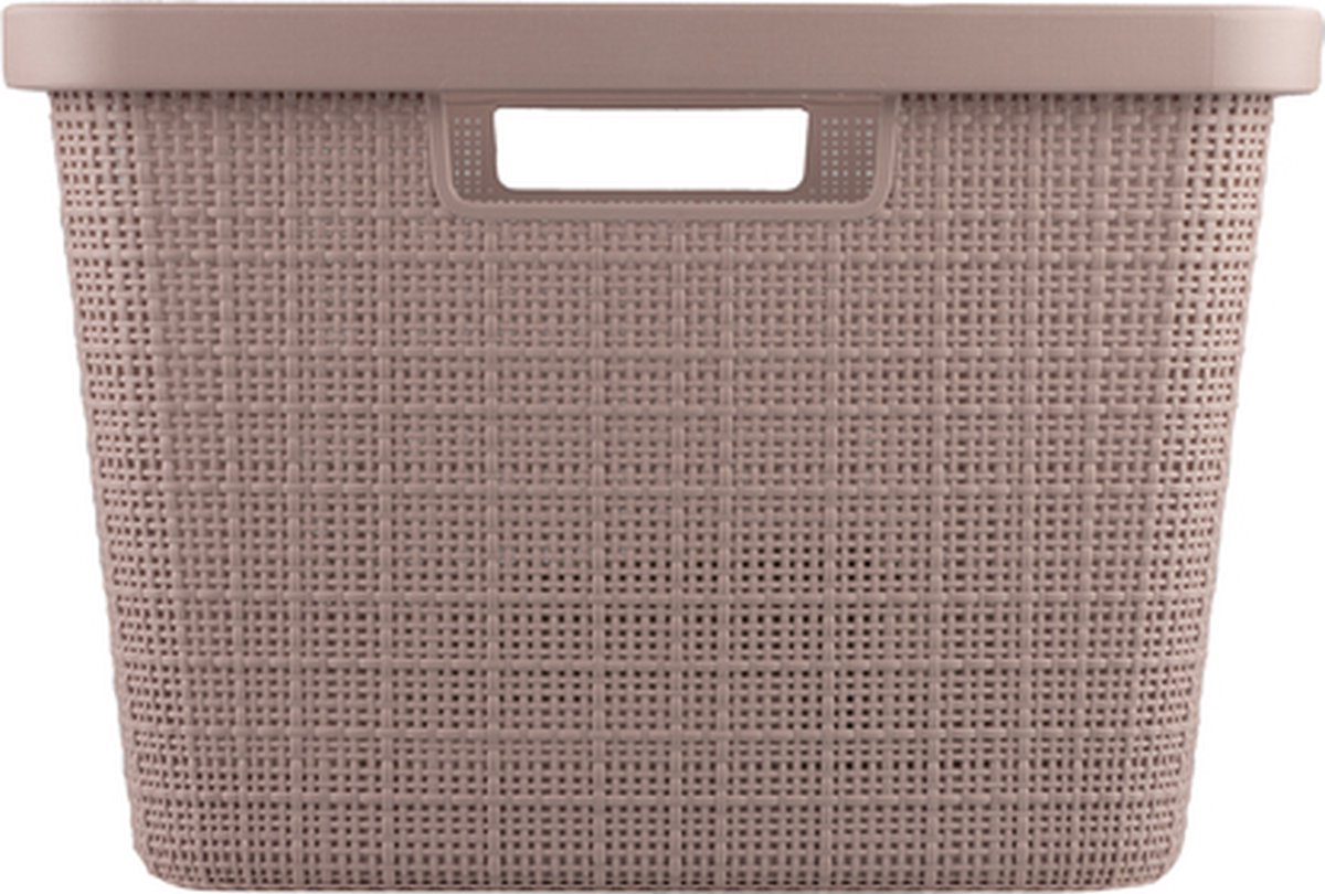 Curver Jute Wasmand 46L - Rose | bol.com