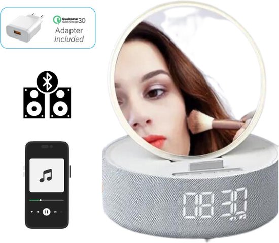 ISQU 6 in 1 Make Up Spiegel - Bluetooth Speaker Draadloze ...