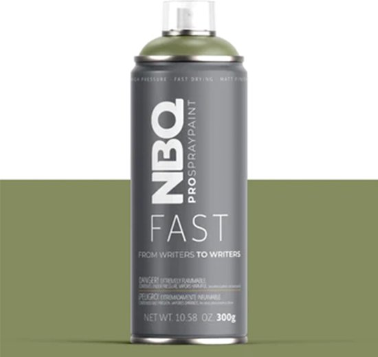 NBQ Fast Spuitbus - Acryl basis - Savannah green - Hoge druk | bol.com