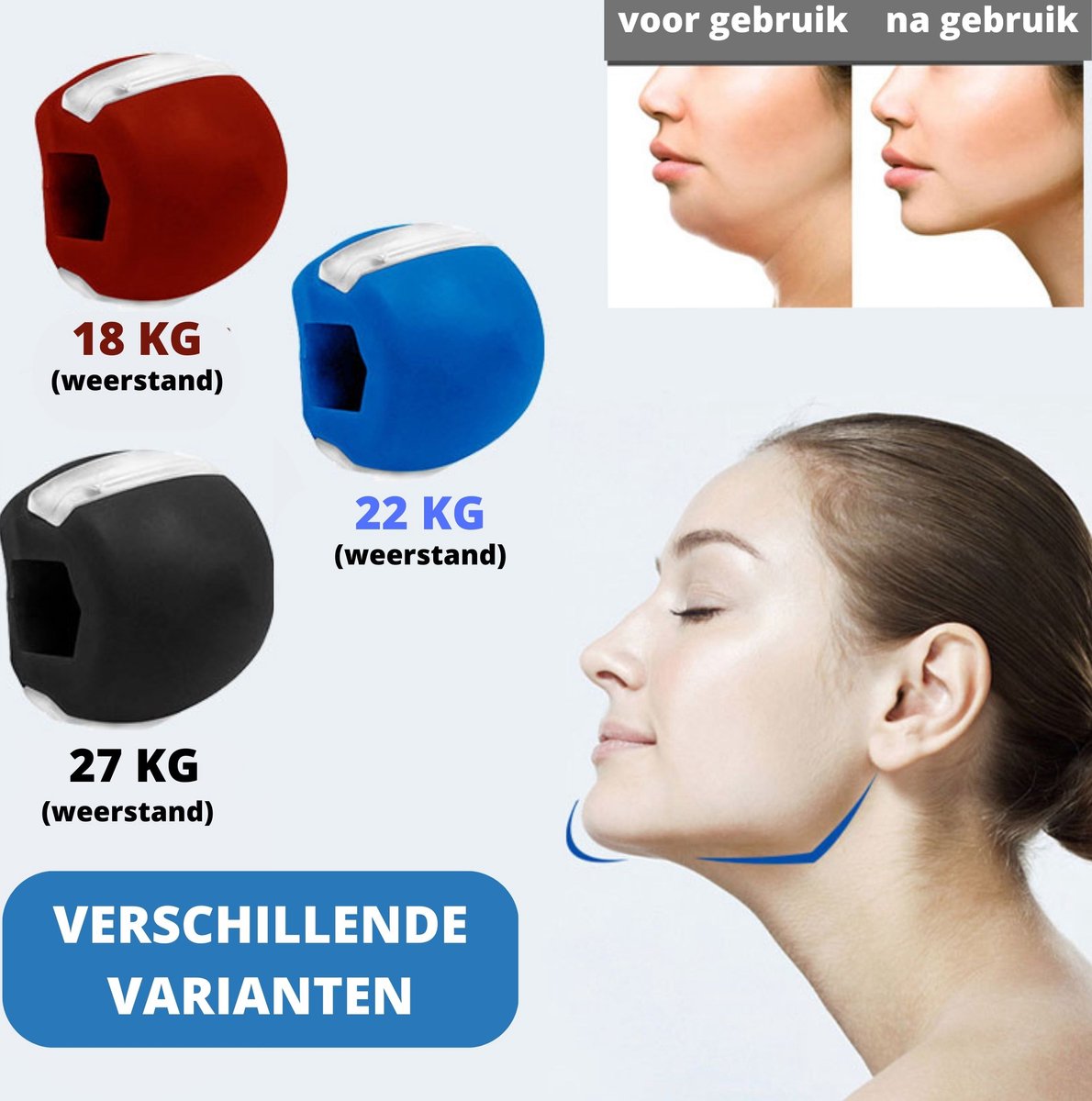Jawline Trainer 80% plus fort - Jaw Trainer pour Strong Jawline ...