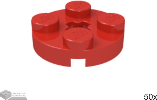 50x LEGO 4032 Rood, 50 stuks | bol.com
