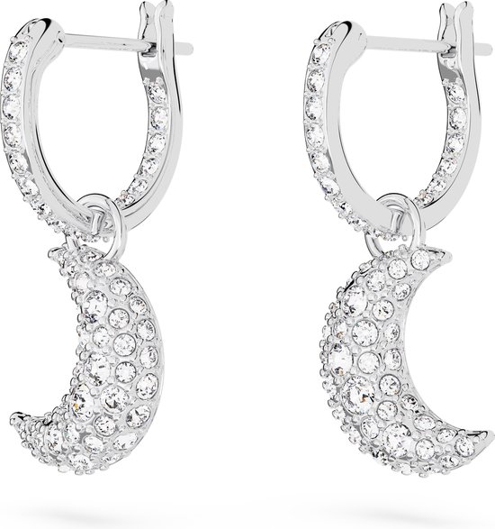Swarovski Luna 5666157 - Dames - Oorbellen - Zilver | bol
