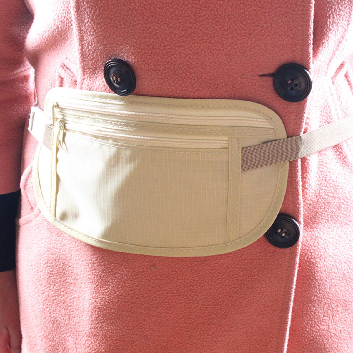 Moneybelt - Secret Pocket - Reis Portemonnee - Heuptasje - Hidden ...