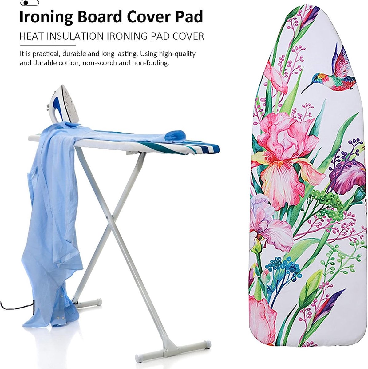 Strijkplankhoes - hoes voor strijkplank | bol.com