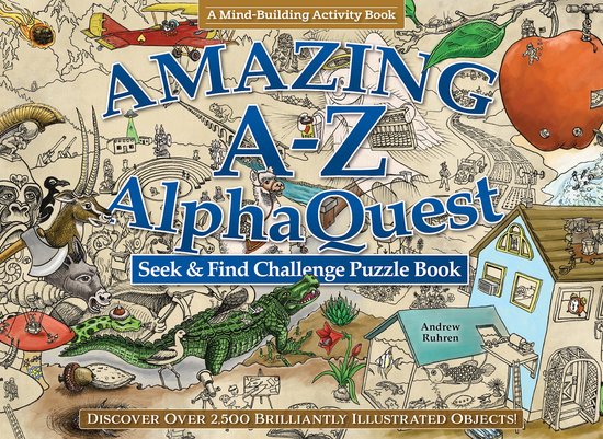 Amazing A Z Alphaquest Seek & Find Challenge Puzzle Book | bol
