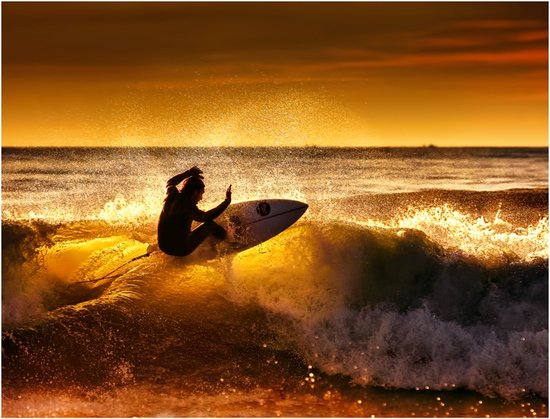 Catch The Wave Kunstdruk | Poster | bol.com