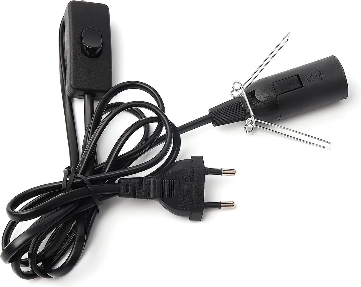 Himalaya zoutlamp vervangend snoer Aan/uit schakelaar in het snoer 1,2m ...