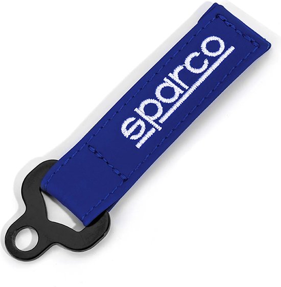 Sparco Sleutelhanger- Leren Keychain - Blauw | bol