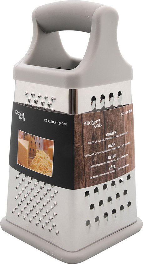 Keuken rasp - 4-zijdig - 22 cm - kunststof/metaal - handrasp - raspen ...