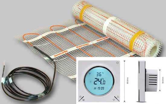 Comfortabele vloerverwarming voor tegelvloeren met vloerverwarming ...