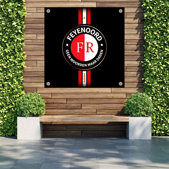Feyenoord Tuinposter - Geen Woorden Maar Daden 1 - Voetbal - Tuinposter ...