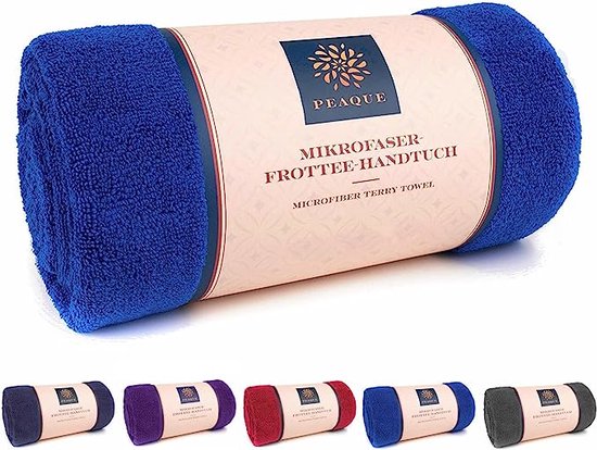 Microvezel handdoek met badkamerstructuur, 1- en 2-delige set ...