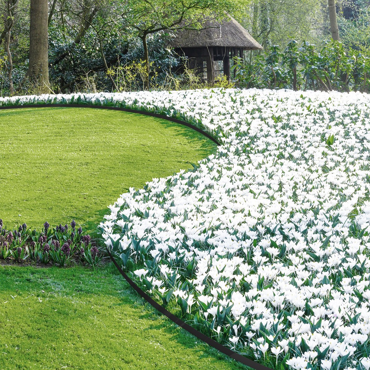 Kamyra® Flexibele Tuinafboording - Perkrand - PE materiaal - Groen ...