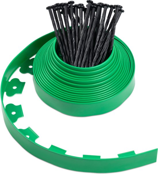 Kamyra® Flexibele Tuinafboording - Perkrand - PE materiaal - Groen ...