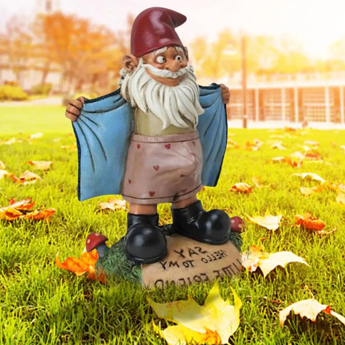 Grappige potloodventer tuinkabouter - Leuke decoratie - Voortuin en ...