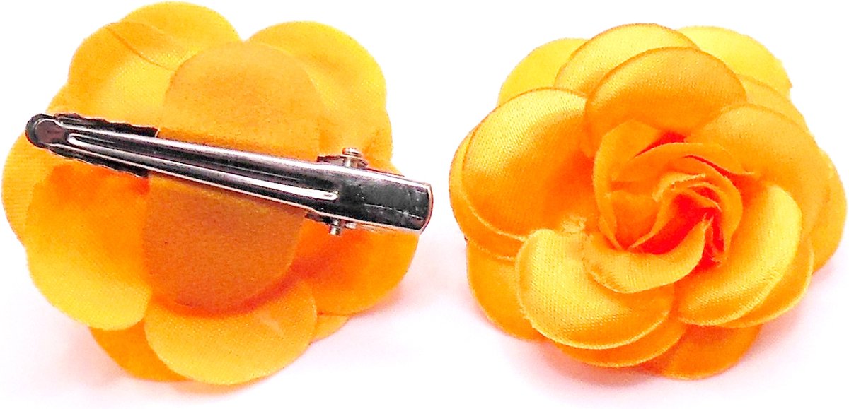2 roosjes klein met duckklem oranje | bol.com