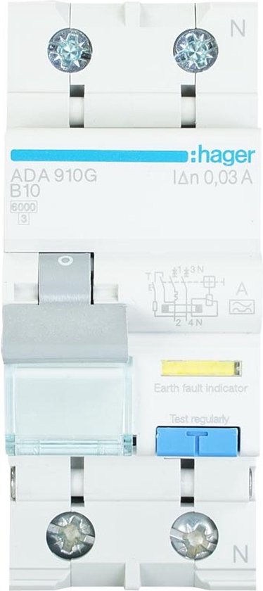 Hager HACO Aardlekschakelaar - ADA910G - E2ZMH | bol