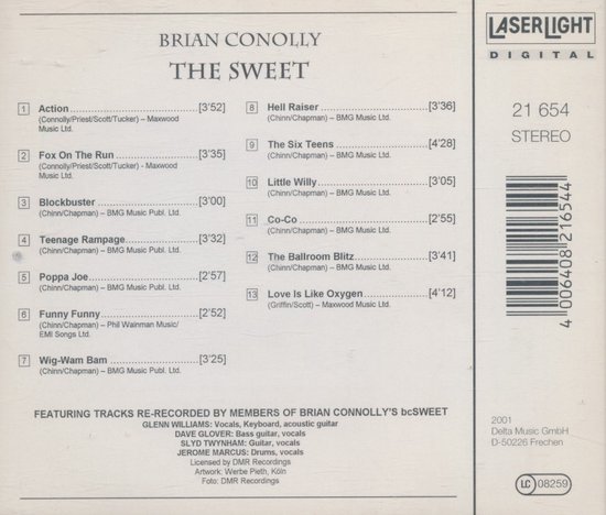 Brian Conolly - The Sweet, Brian Conolly | Muziek | bol.com