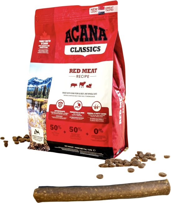 Acana - Classics Classic Red - 11,4 KG - Hondenvoer + Gratis Snack ...