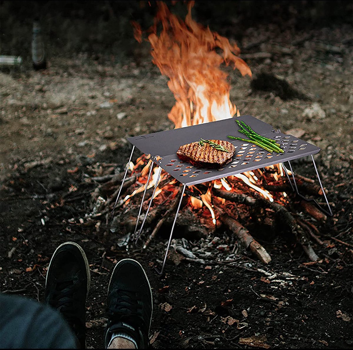 Boundless Voyage - Titanium - Opvouwbare Grill met Braadplaat ...