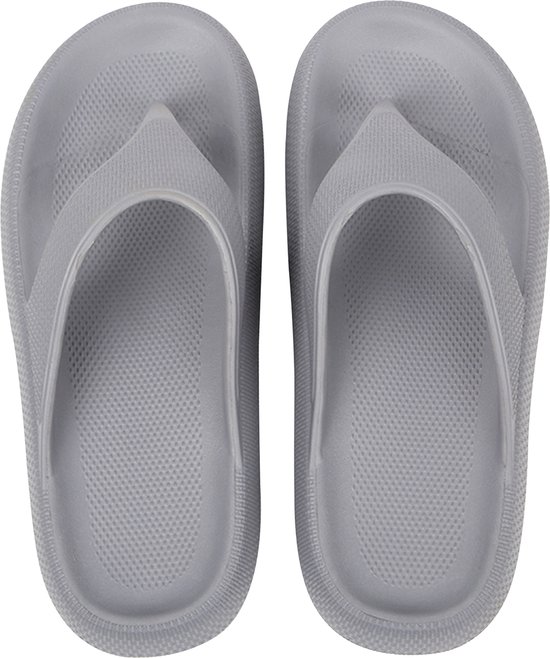Geweo Heren Slippers - Badslippers Zwembad - Grijs - Maat 40/41 | bol